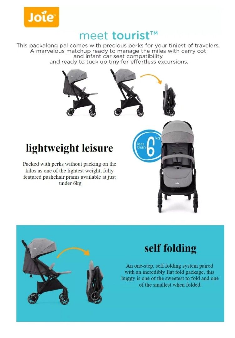 Joie Tourist Compact Stroller with Juva Car Seat on Carousell