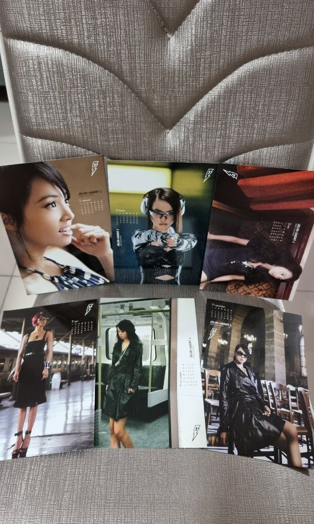 Jolin 蔡依林 特务J Agent J 2008 Calender Card ＜2 sided - 6pcs>【罕见】, Hobbies & Toys, Collectibles ...