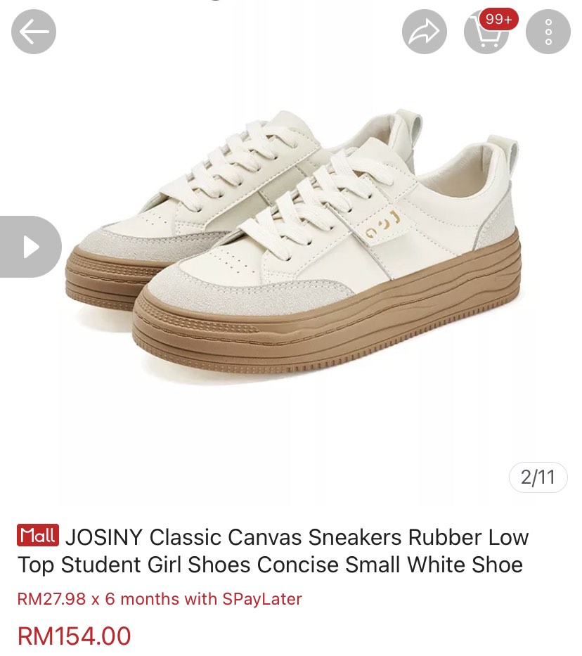 JOSINY SNEAKERS, Women's Fashion, Footwear, Sneakers on Carousell