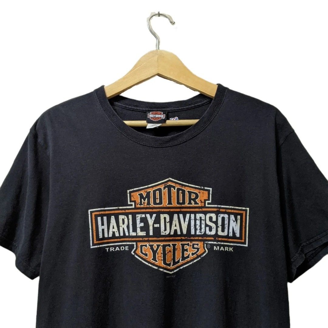 Kaos Harley Davidson, Fesyen Pria, Pakaian , Atasan di Carousell