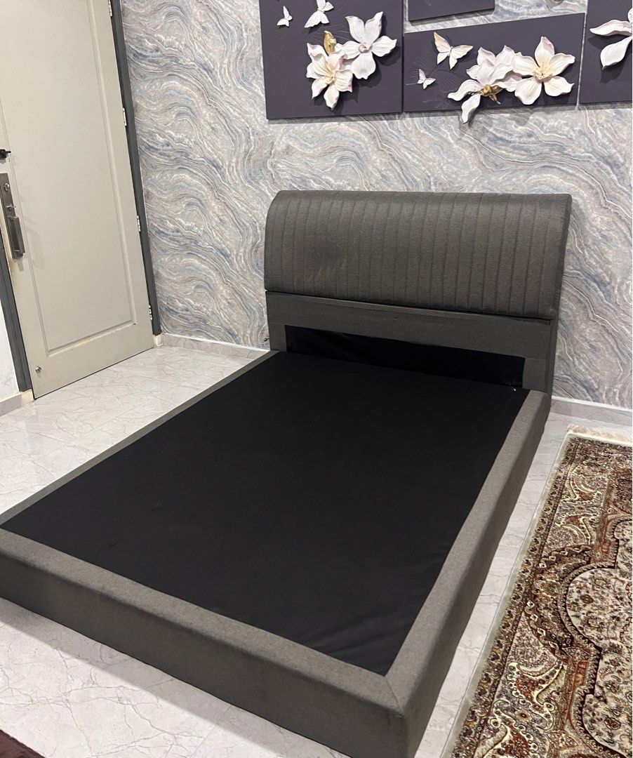 Katil queen frame / rangka katil divan queen, Furniture & Home Living ...