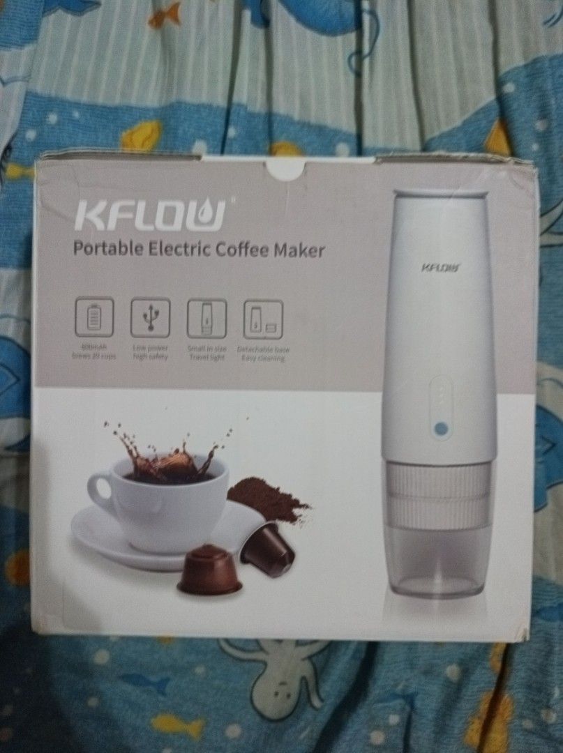 KFlow portable espresso electric coffee maker [Ground coffee version], TV & Home Appliances ...
