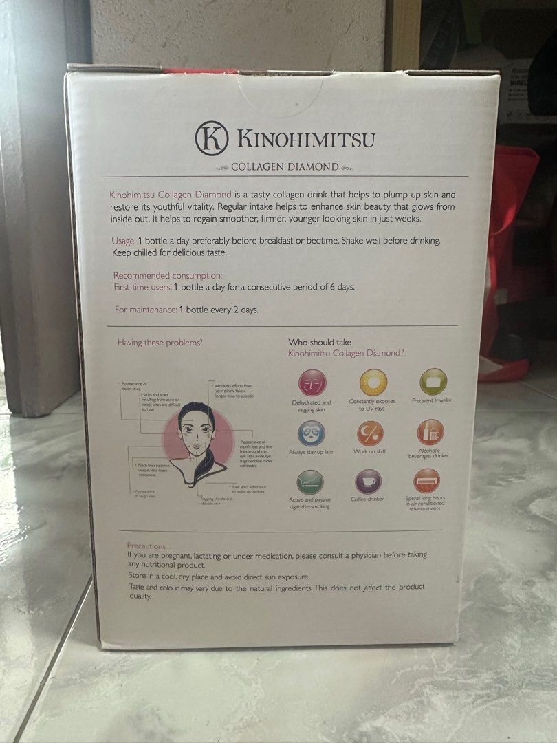 Kinohimitsu Collagen Diamond 60 Days (32 Bottles), Health & Nutrition ...