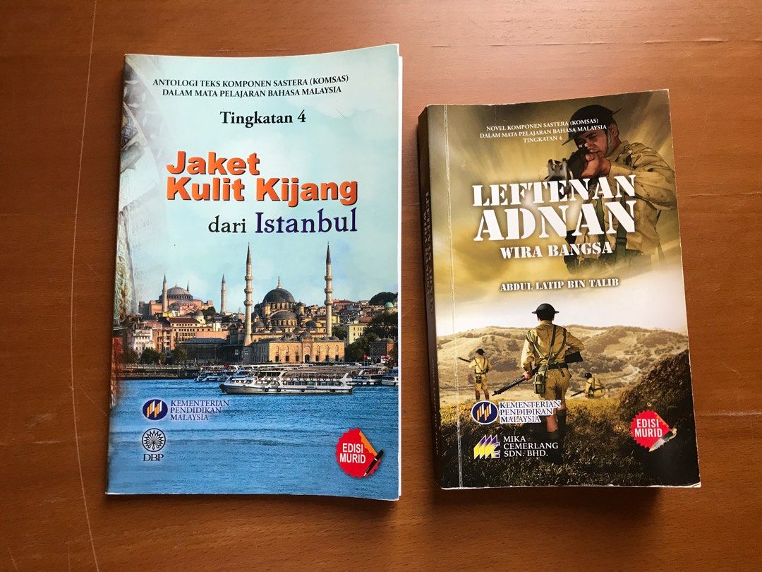 KOMSAS Jaket Dari Istanbul Kulit Kijang & Novel Leftenan Adnan Tingkatan 4 SPM, Hobbies & Toys ...