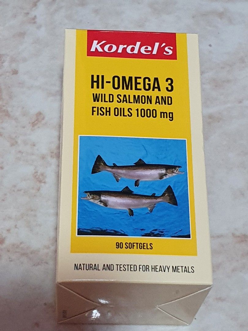 Kordel’s Hi- Omega 3 Wild Salmon and Fish Oils 1000 mg, Health ...