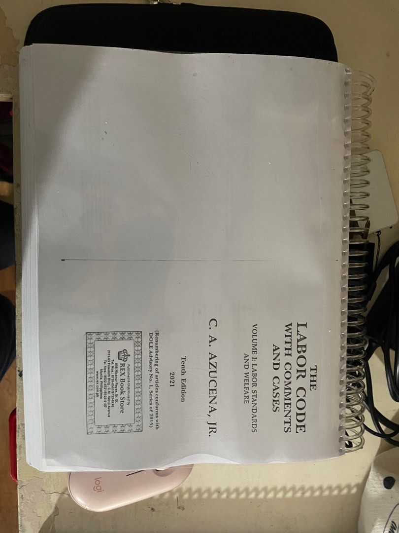 Labor Code by Azucena 2021 on Carousell