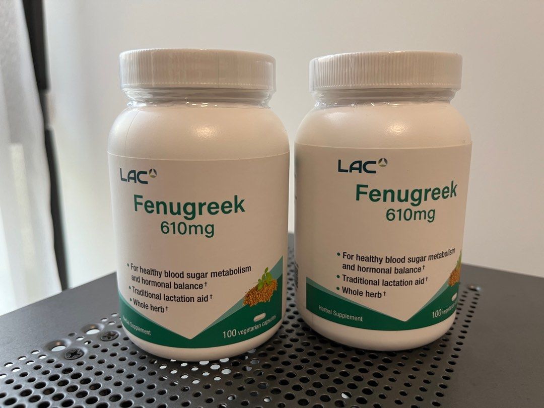LAC Fenugreek 610mg, Babies & Kids, Nursing & Feeding, Breastfeeding ...