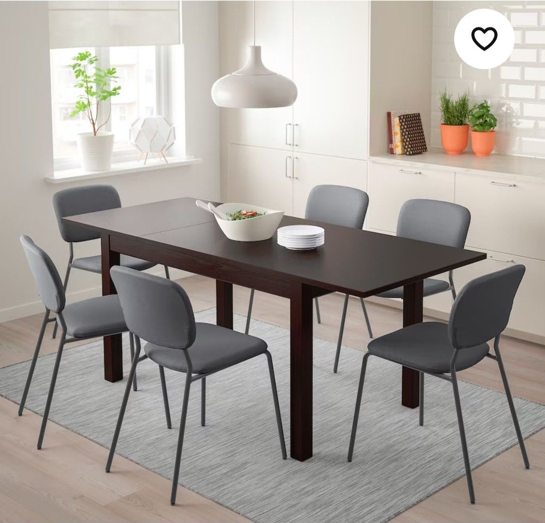 Laneberg Extendable Dining Table, Furniture & Home Living, Furniture ...