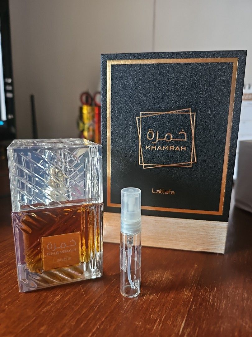 Lattafa Khamrah 5ml, Beauty & Personal Care, Fragrance & Deodorants on ...