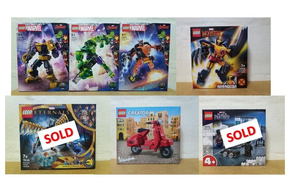 LEGO 76202 X-Men Wolverine Mech Armor / 76241 Hulk Mech Armor / 76242 ...