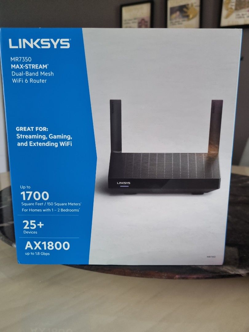 Linksys MR7350-AH AX1800 Dual Band Max-Stream Mesh WiFi 6 Router, Computers & Tech, Parts ...