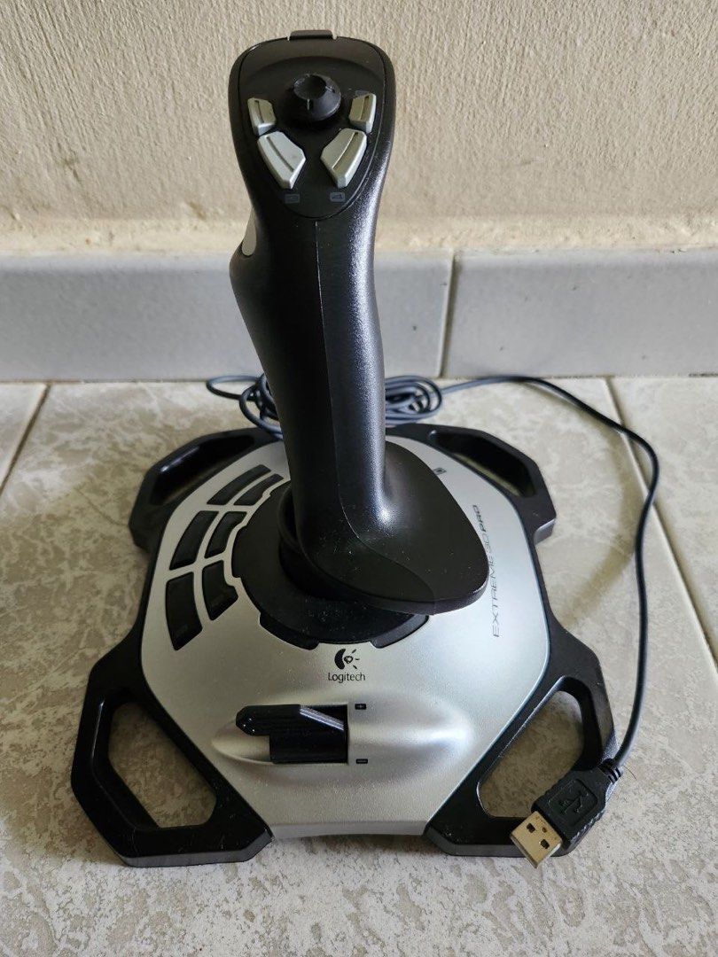 Logitech Extreme 3d Pro Flight Stick, Video Gaming, Gaming Accessories ...