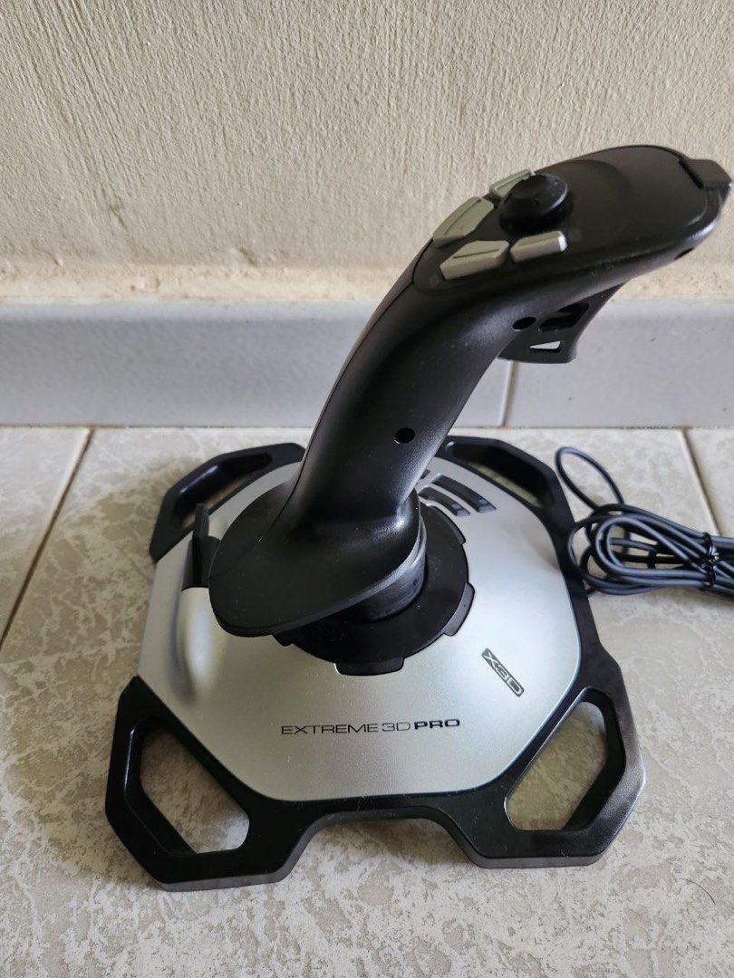 Logitech Extreme 3d Pro Flight Stick, Video Gaming, Gaming Accessories ...