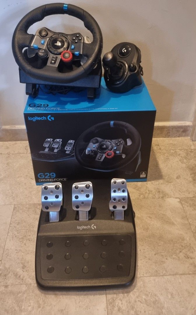 Logitech G29 with shifter, Video Gaming, Gaming Accessories ...