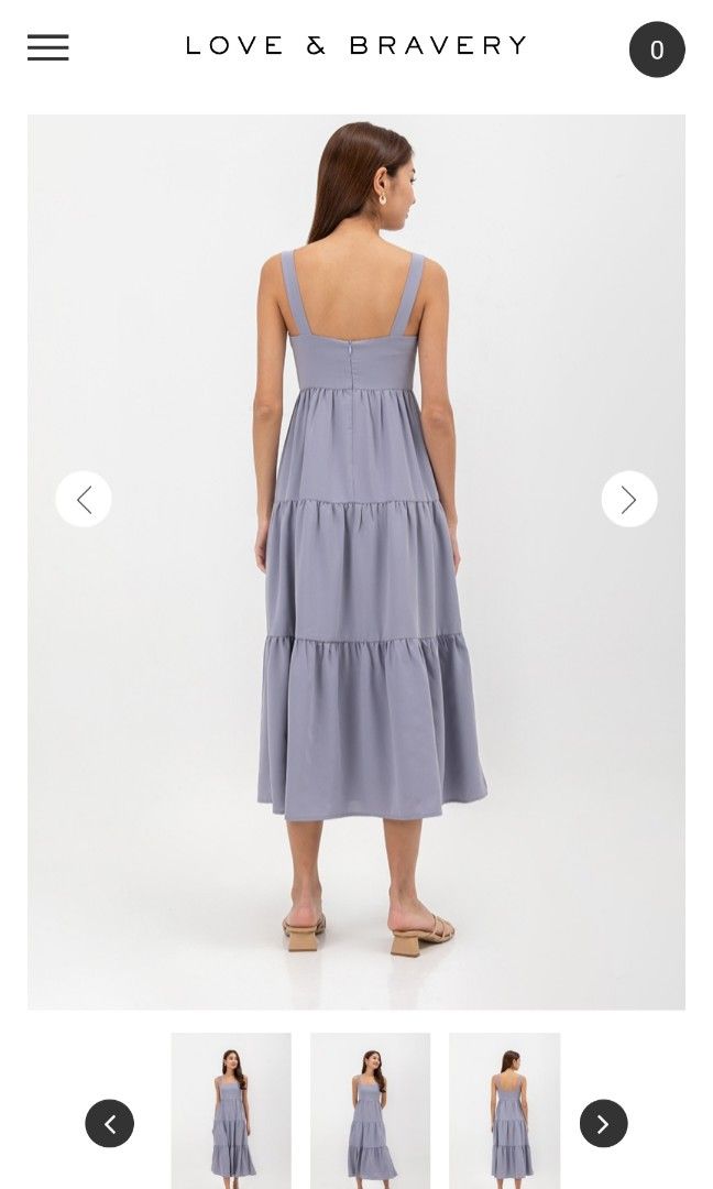 Love and bravery jenisa tiered maxi dress, Women's Fashion, Dresses & Sets, Dresses on Carousell