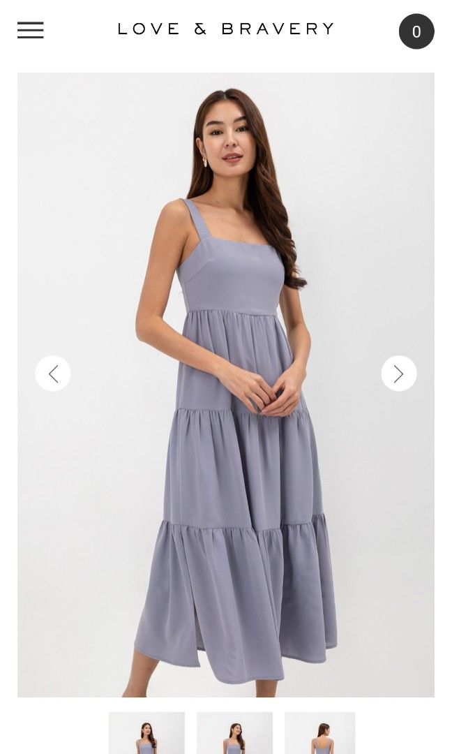 Love and bravery jenisa tiered maxi dress, Women's Fashion, Dresses & Sets, Dresses on Carousell