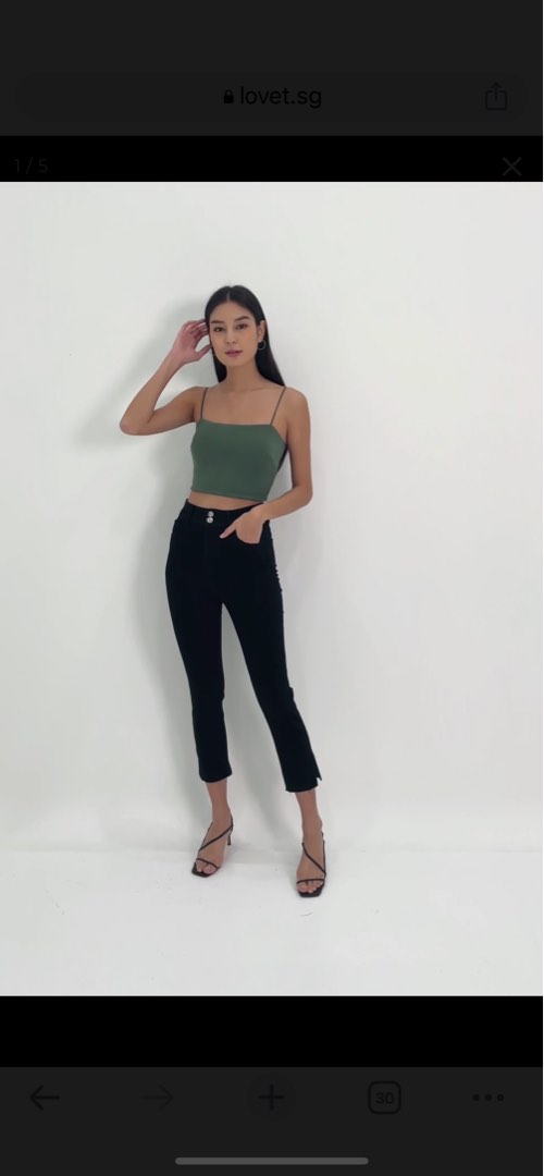 LOVET Side Bae Jeans in Black, Women's Fashion, Bottoms, Jeans ...