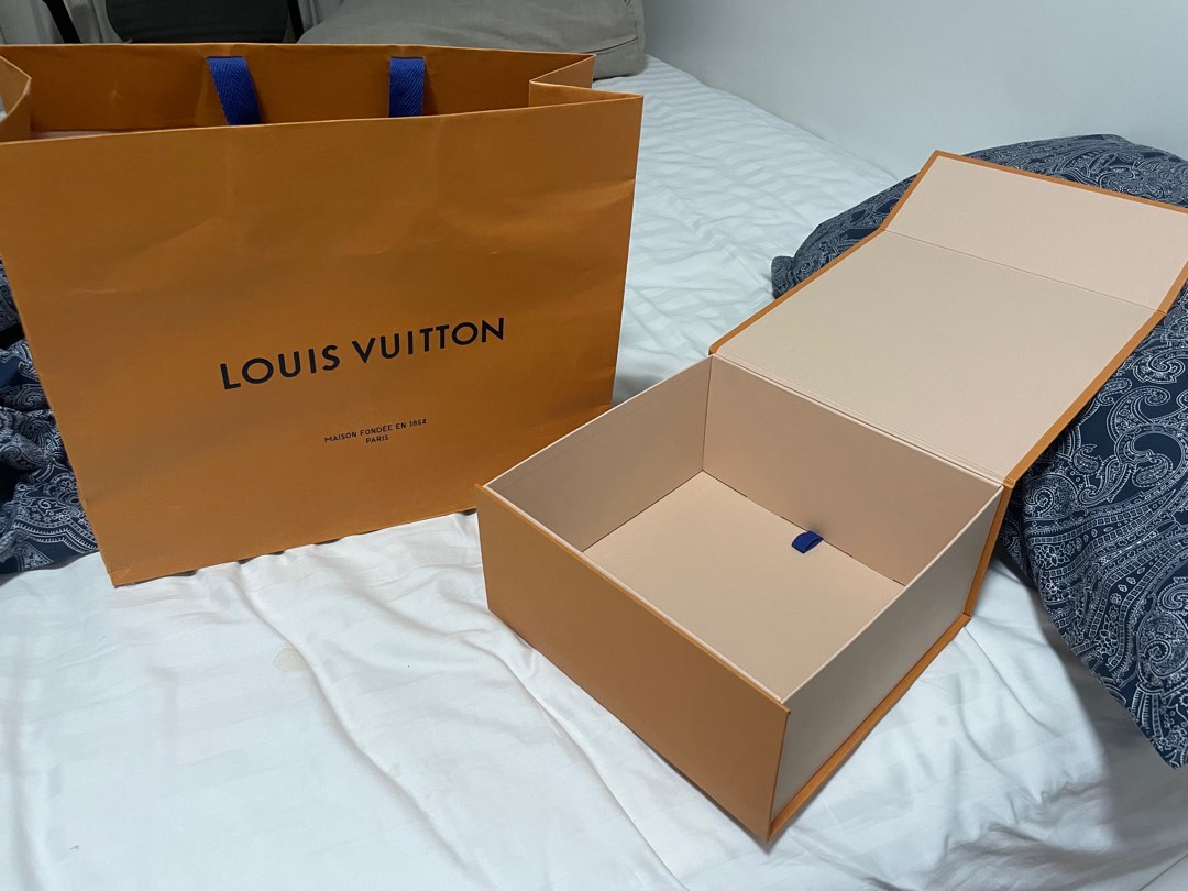 LV box and paper bag, Luxury, Accessories on Carousell