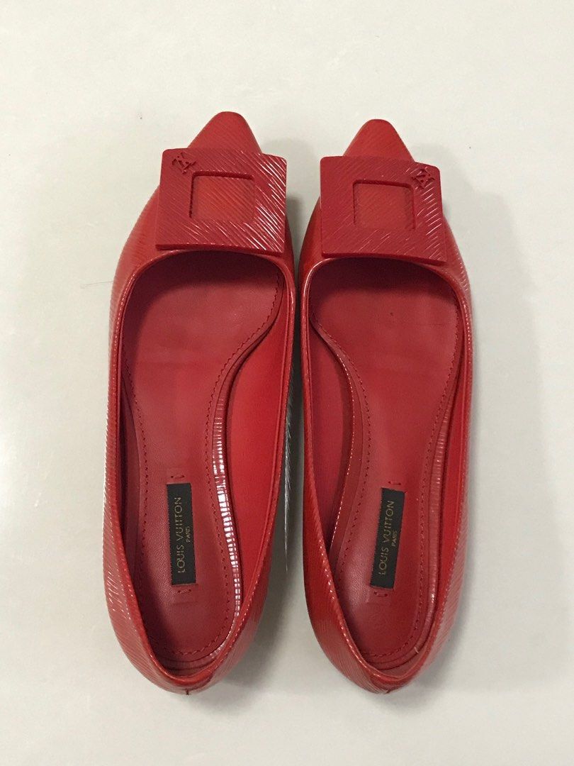 LV Epi Leather Shoes, Women's Fashion, Footwear, Flats on Carousell