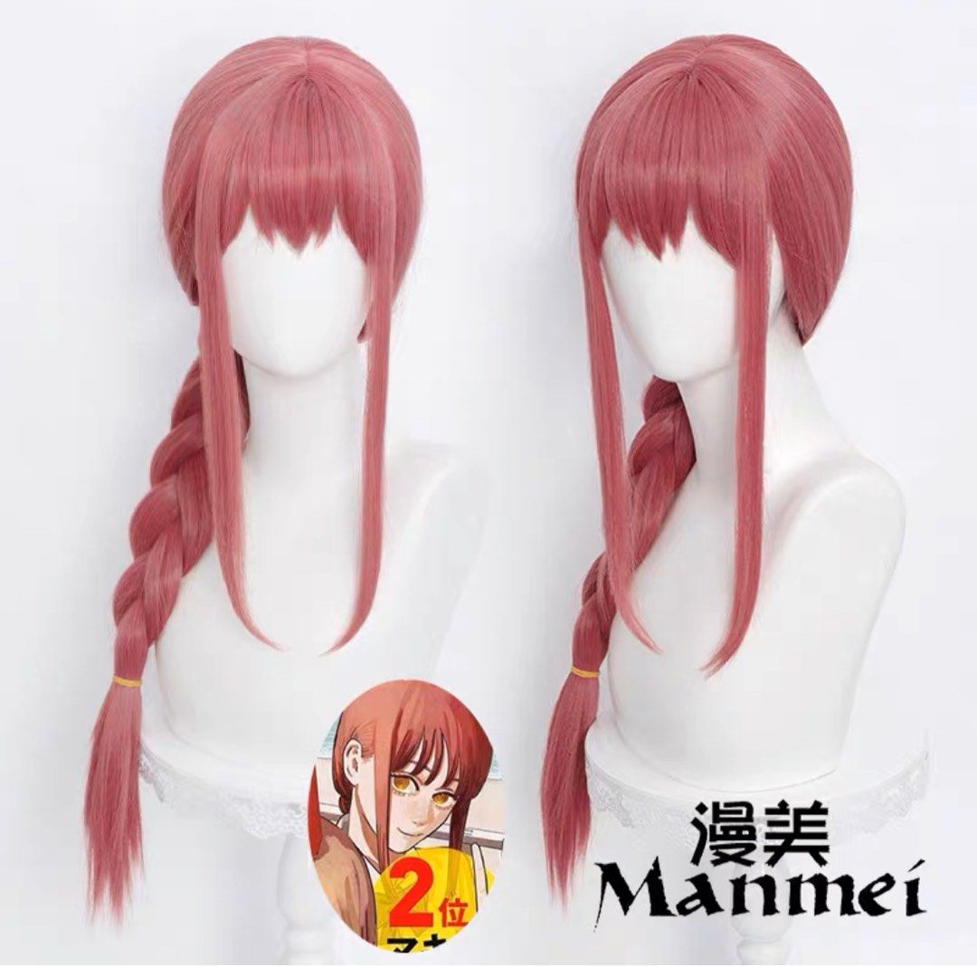 Makima Wig Cosplay Chainsaw Man, Hobbies & Toys, Memorabilia ...