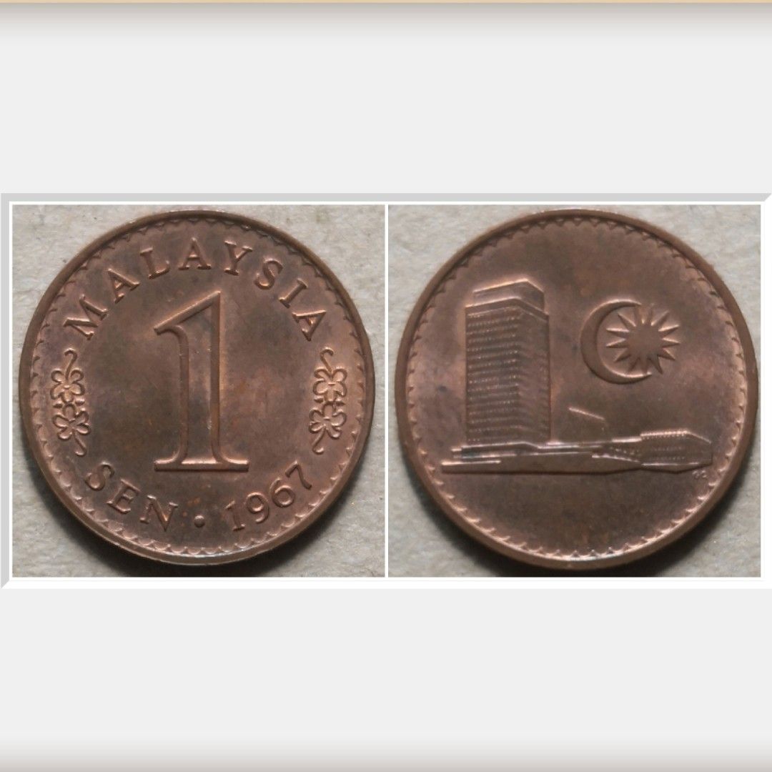 Malaysia 1967 1 sen coin, Hobbies & Toys, Collectibles & Memorabilia ...