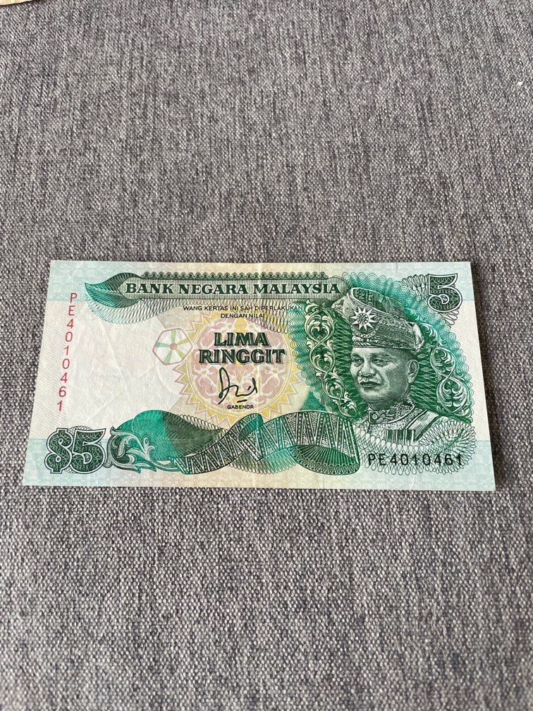 Malaysia 6th Series Old Note RM5 5 Ringgit, Hobbies & Toys, Memorabilia ...