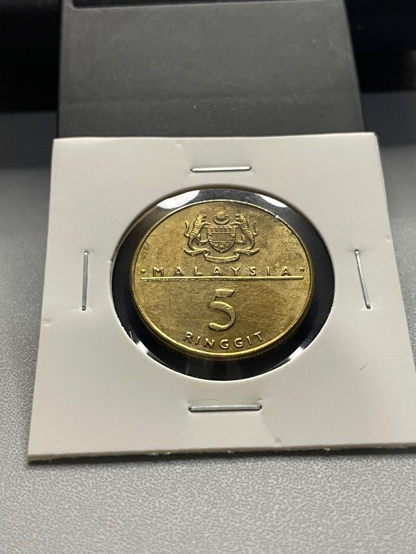 Malaysia RM5 CHOGM 1989 Commonwealth meeting Commemorative Coin duit ...