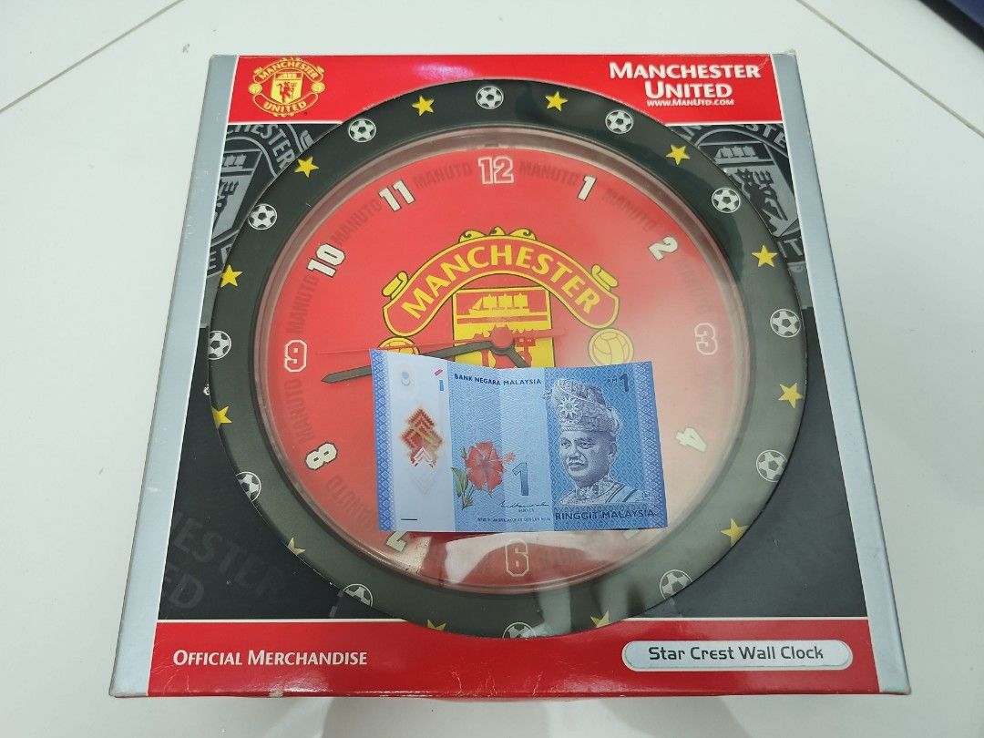 Manchester United Wall Clock, Hobbies & Toys, Collectibles ...
