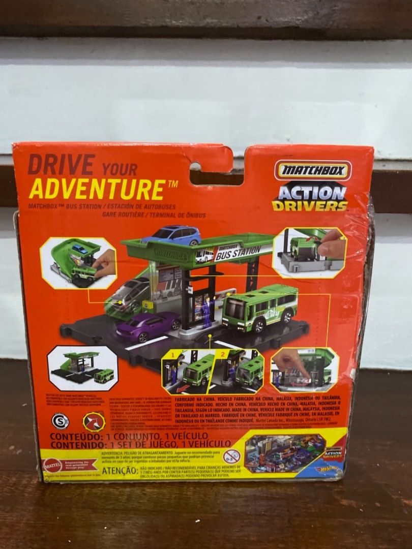 Matchbox bus station set, Babies & Kids, Infant Playtime on Carousell