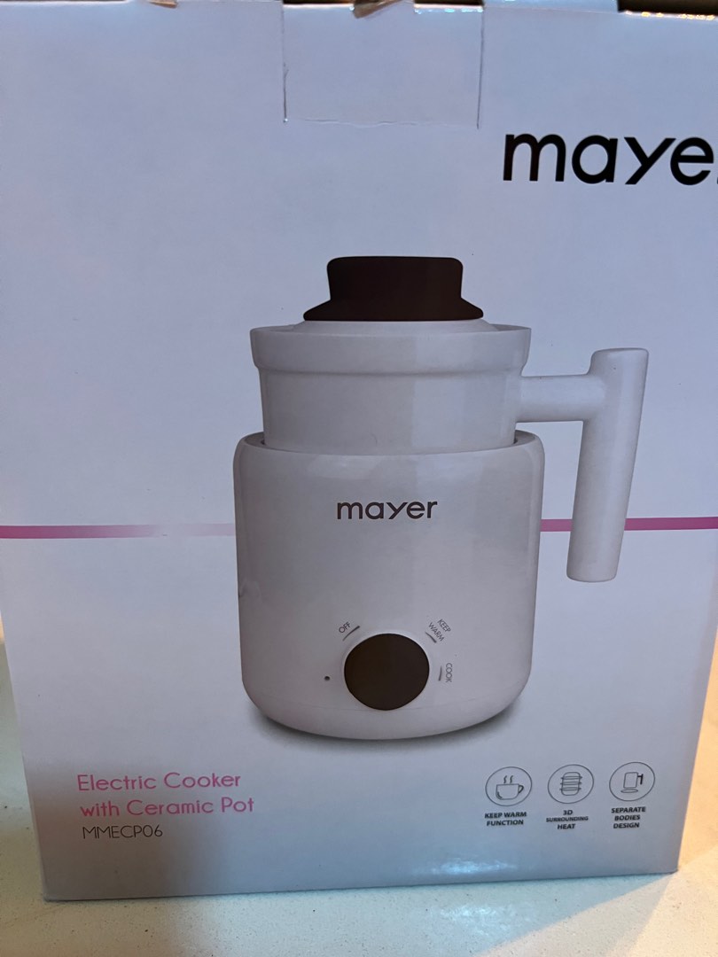 Mayer Electric Cooker with Ceramic Pot, TV & Home Appliances, Kitchen ...