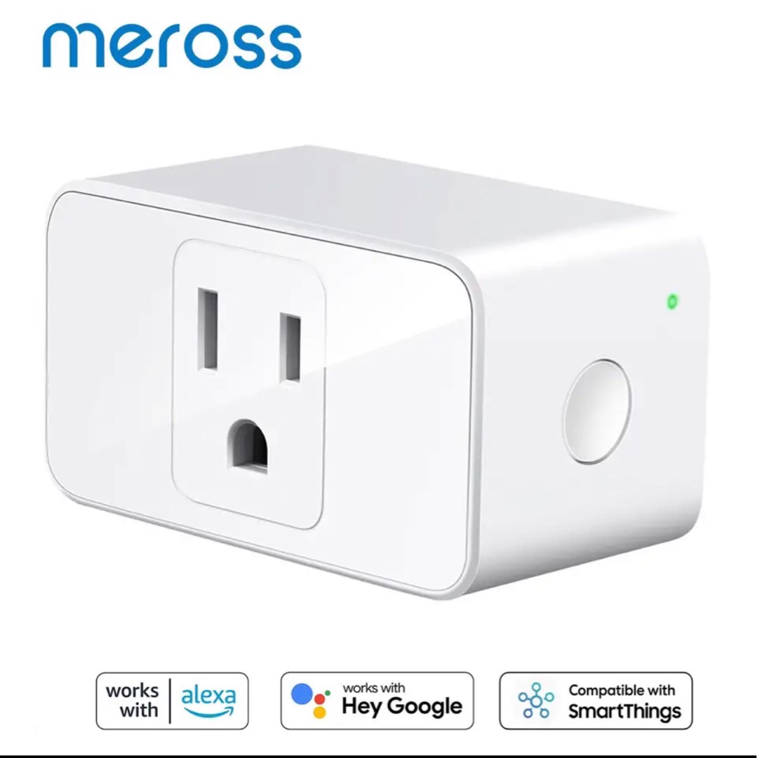 Meross WiFi Smart Plug Mini US Socket Timer Schedule Voice Control Support Alexa Google ...