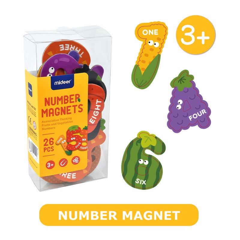 Mideer Magnet Kids Toys Letter Alphabet Number Fridge Magnetic for ...