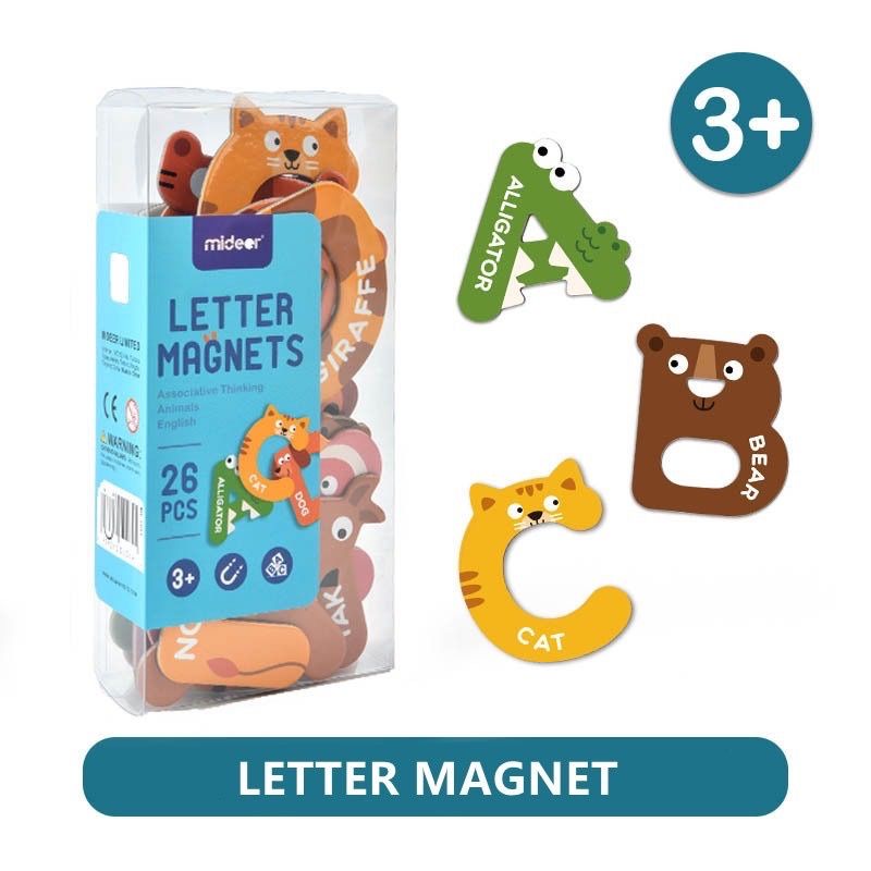 Mideer Magnet Kids Toys Letter Alphabet Number Fridge Magnetic for ...