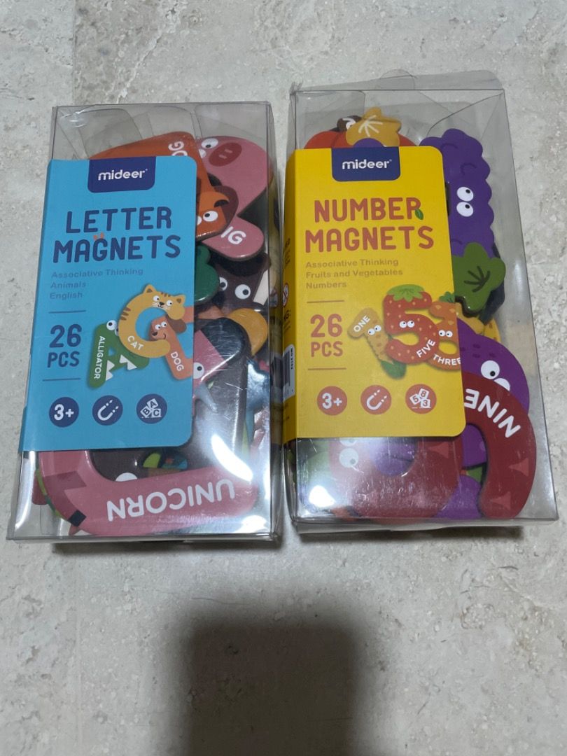Mideer Magnet Kids Toys Letter Alphabet Number Fridge Magnetic for ...