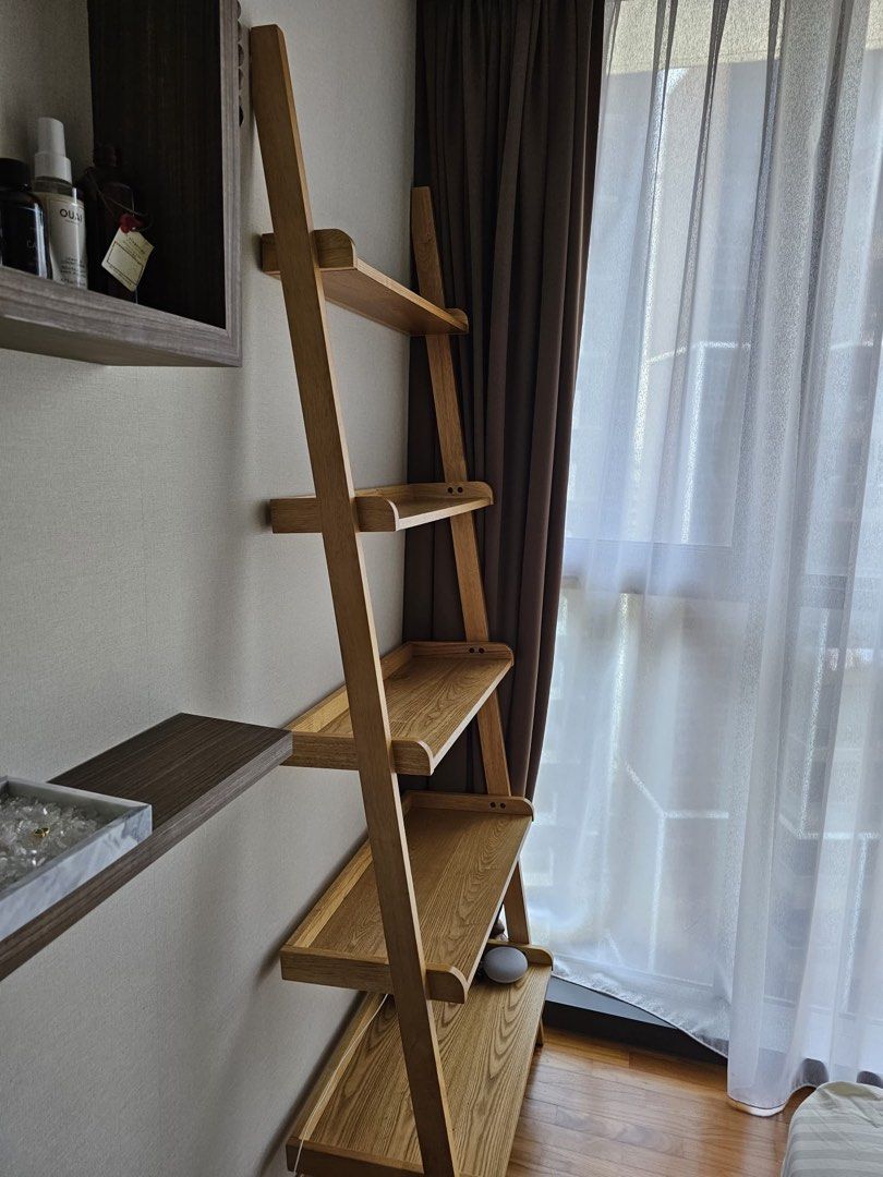Hipvan Mileen Leaning Wall Shelf - Natural, Furniture & Home Living ...