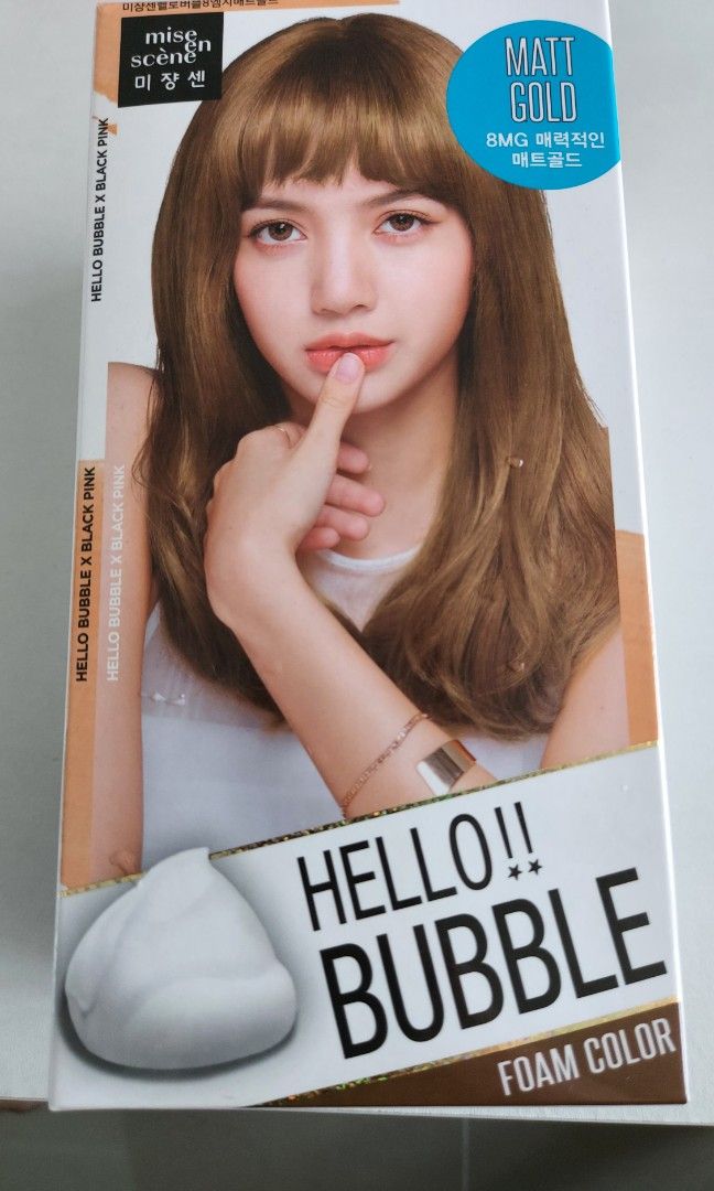 Mise en scene Matt Gold Bubble Hair Dye, Beauty & Personal Care, Hair ...
