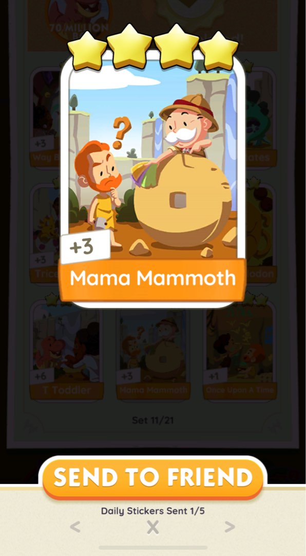 Monopoly Go 4 star Sticker, Video Gaming, Gaming Accessories, In-Game ...