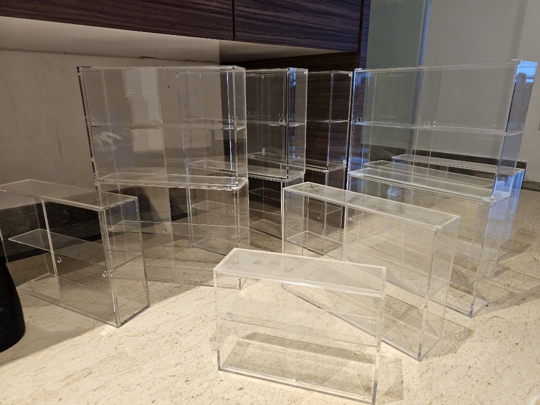 Muji Acrylic Display Case w Sliding Door, Furniture & Home Living, Home ...