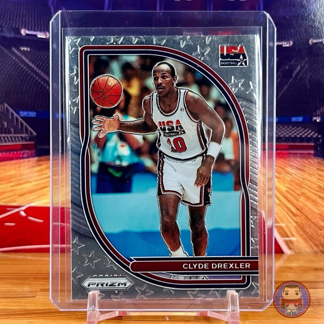 NBA Cards - Clyde Drexler 2020-21 Panini Prizm Team USA Basketball #6 ...