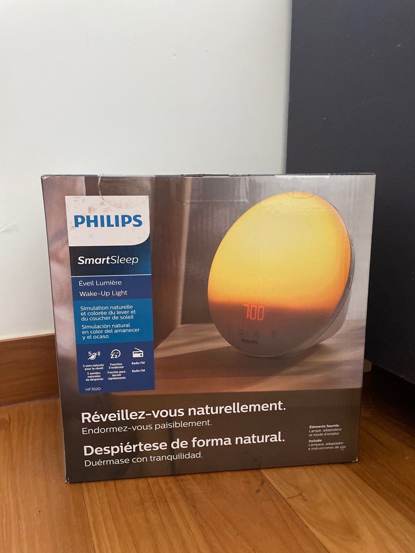 NEW Philips SmartSleep Wake Up Light, Furniture & Home Living, Lighting ...