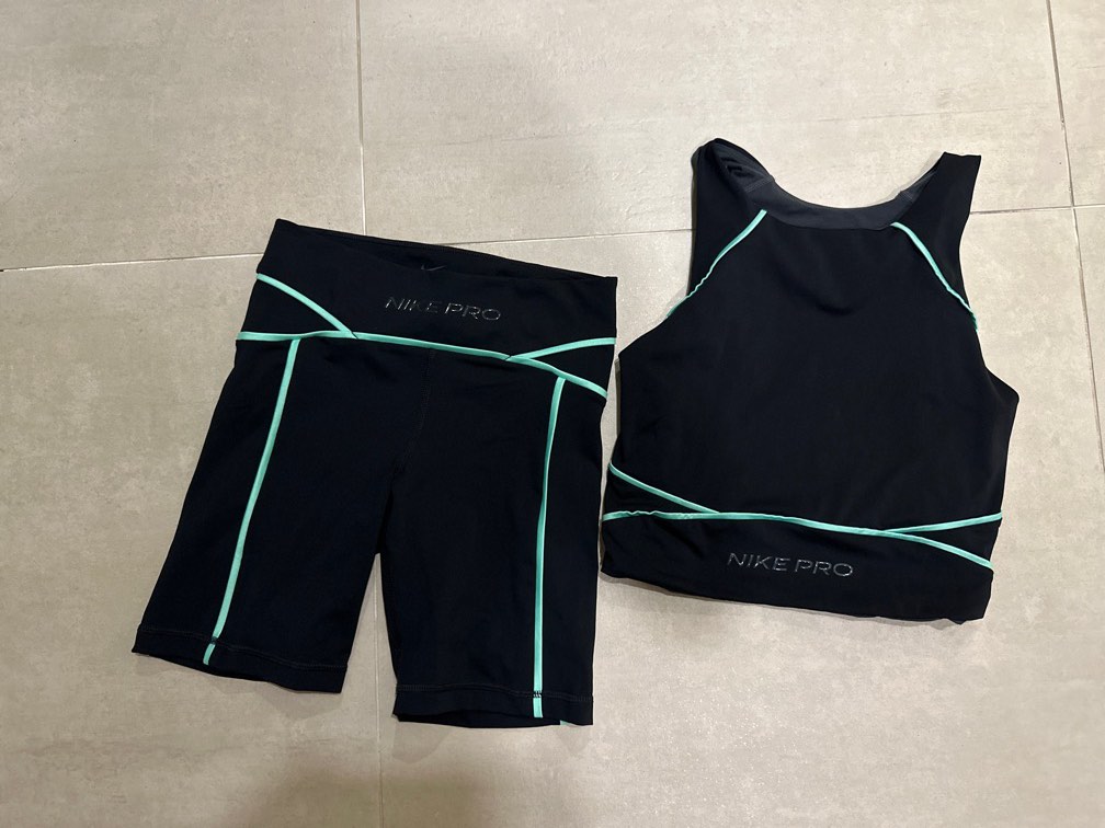 Nike Pro set Top and Bottom, Women's Fashion, Activewear on Carousell