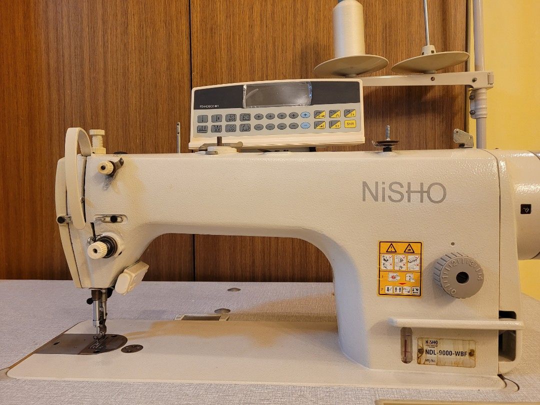 NISHO NDL9000WBF SEWING MACHINE, Furniture & Home Living, Furniture ...