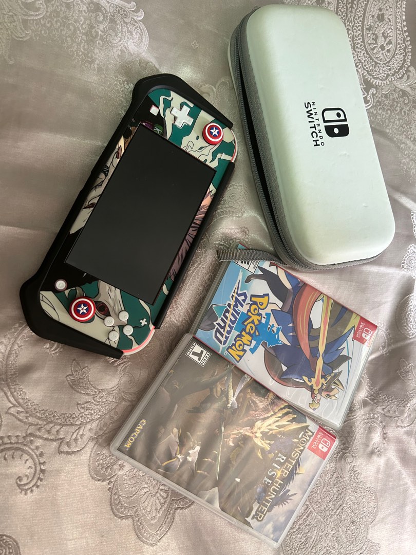 Nitendo switch lite With case box , switch casing with 1 game , Video ...