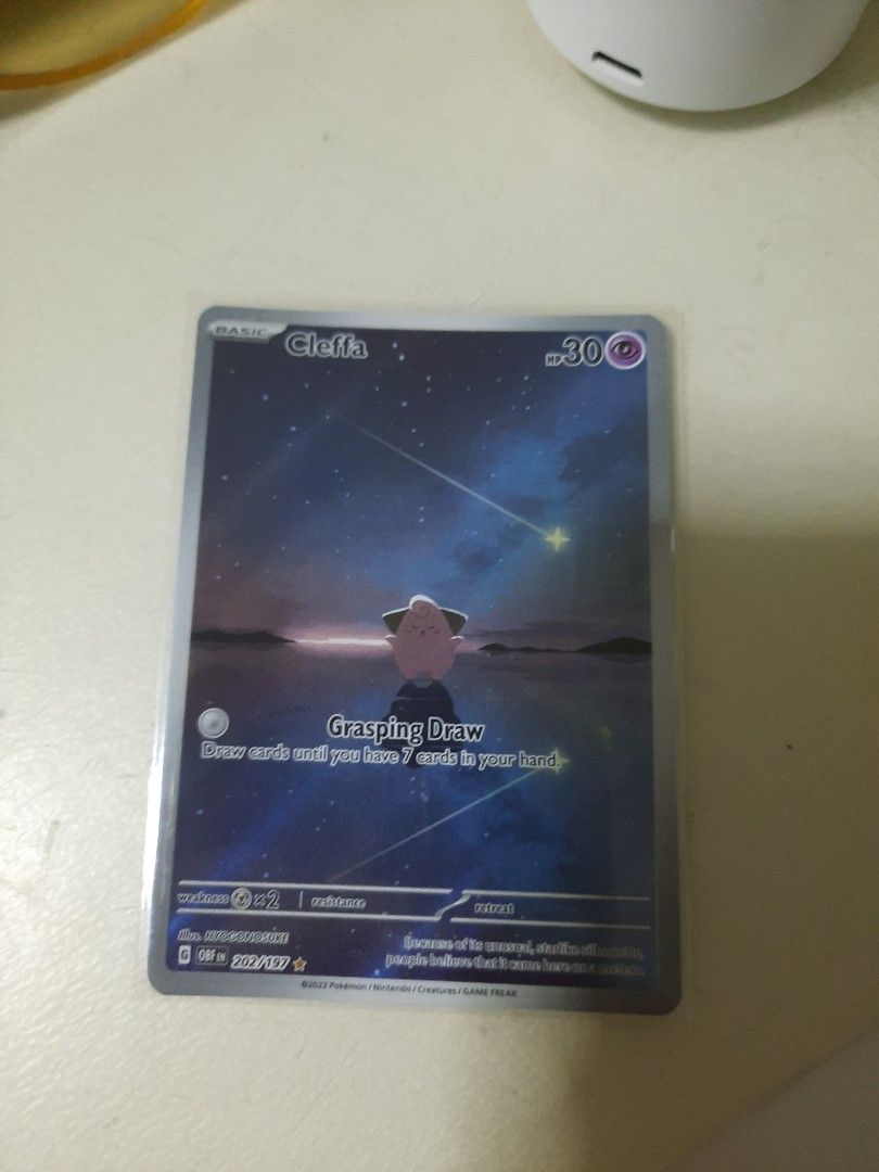 Obsidian Flames Cleffa IR/AR (Pokemon Cards), Hobbies & Toys, Toys & Games on Carousell