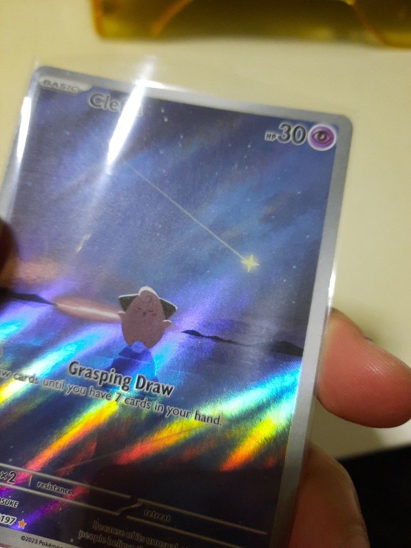 Obsidian Flames Cleffa IR/AR (Pokemon Cards), Hobbies & Toys, Toys & Games on Carousell