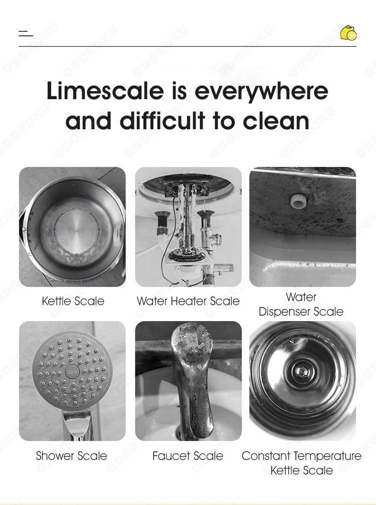 ODOROKU Fast Limescale Remover Descaling Scale Scavenger Food Grade ...