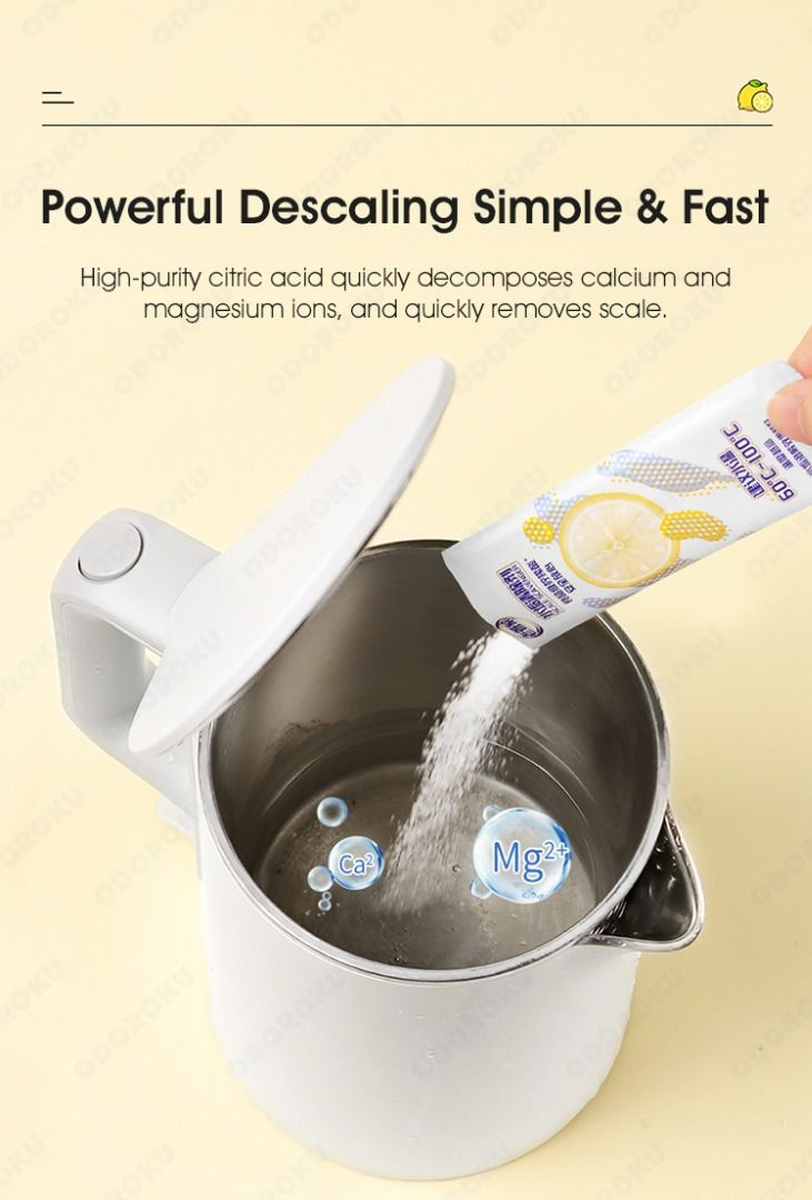 ODOROKU Fast Limescale Remover Descaling Scale Scavenger Food Grade ...