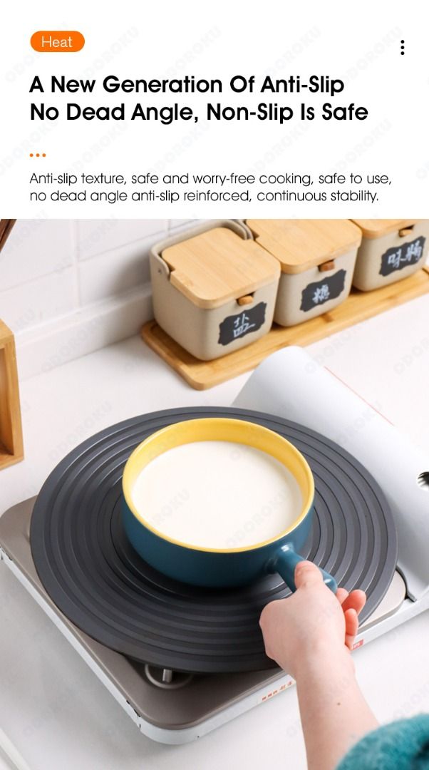 ODOROKU Stove Holder Conduction Stove Top Plate 24/28cm Heat Diffuser ...