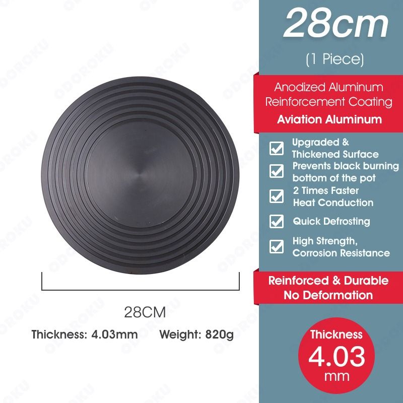 ODOROKU Stove Holder Conduction Stove Top Plate 24/28cm Heat Diffuser ...