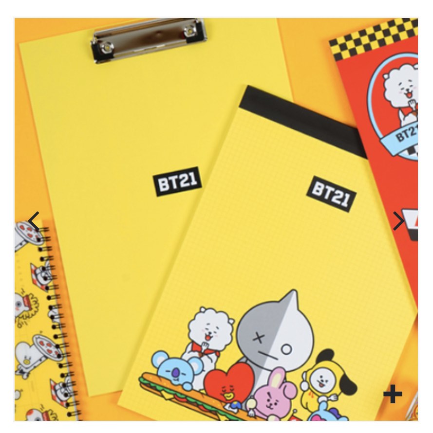Official Line Friends BTS BT21 Clipboard and Notepad Set, Hobbies ...